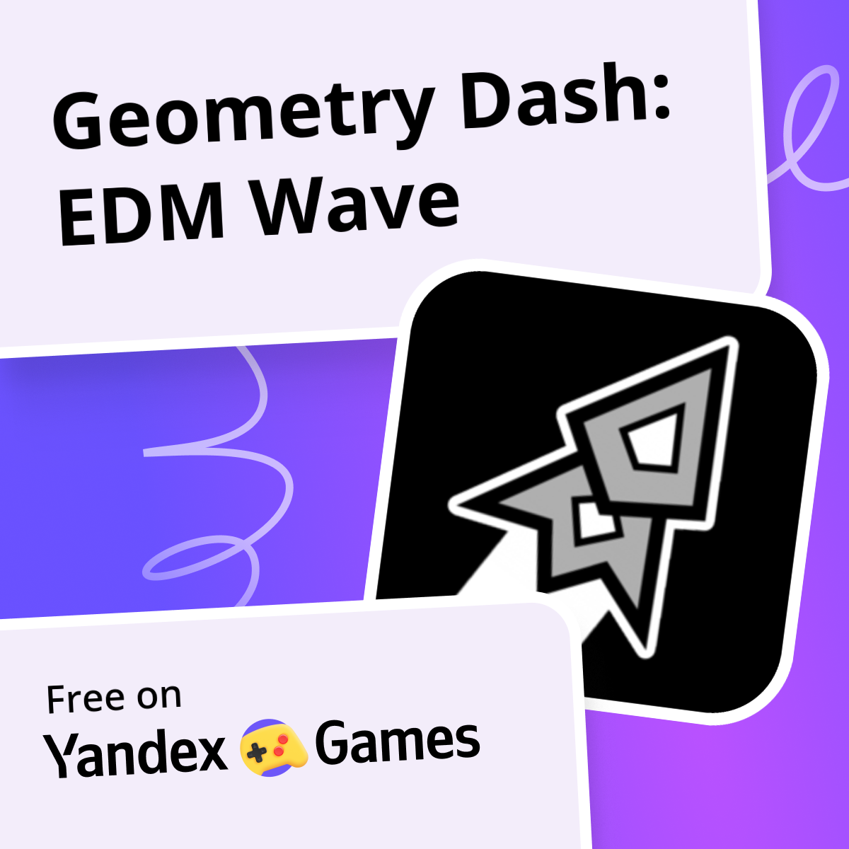Geometry Dash: EDM Wave (by Reference Creation) - play online for free on Yandex Games