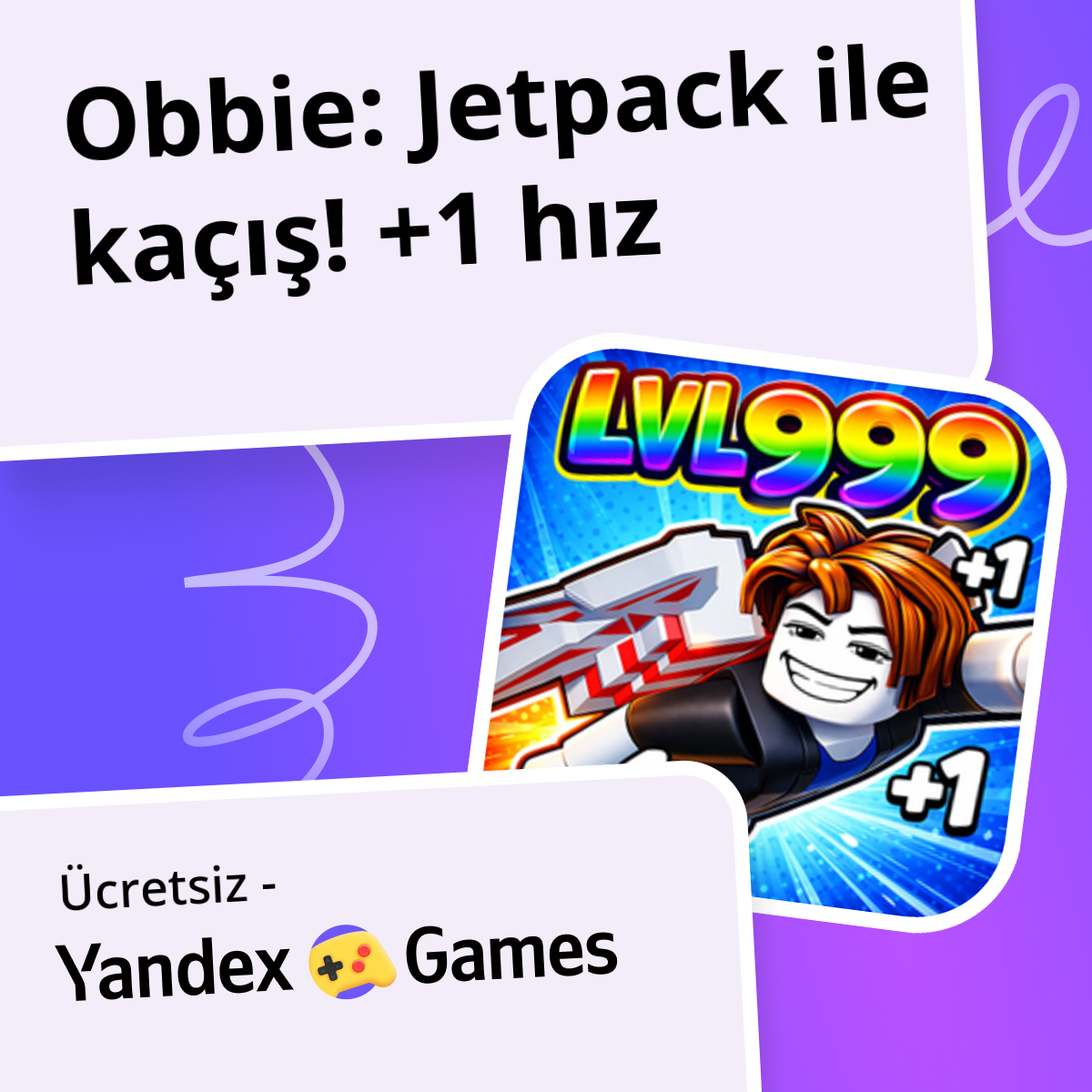 Obbie: Jetpack ile kaçış! +1 hız - oynayın Yandex Games üzerinde ...