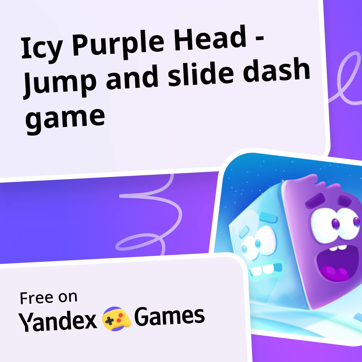 Icy Purple Head - Jump and slide dash game (توسط Maksim Eliseenko ...
