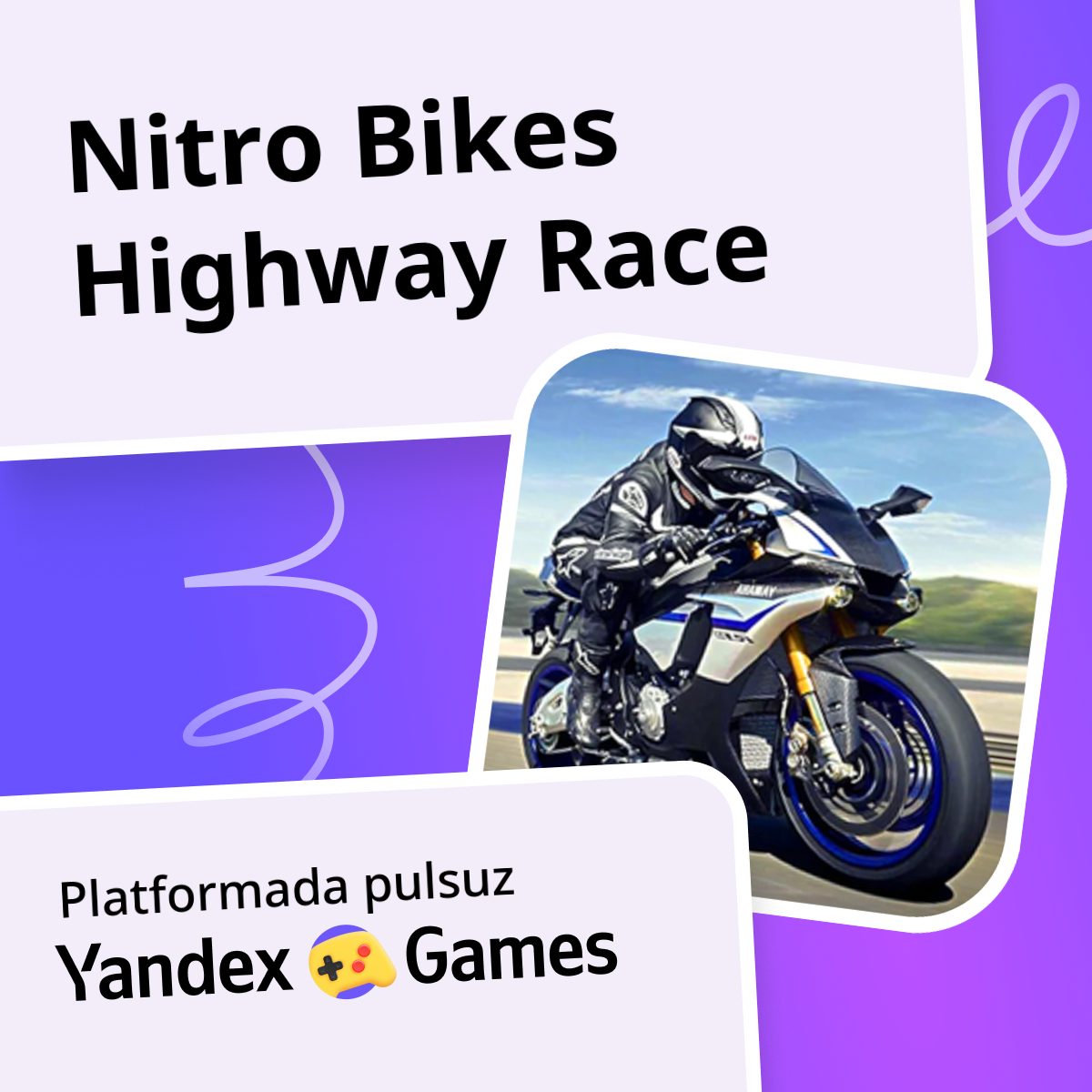 Nitro Bikes Highway Race - Yandex Games-də pulsuz onlayn oynayın