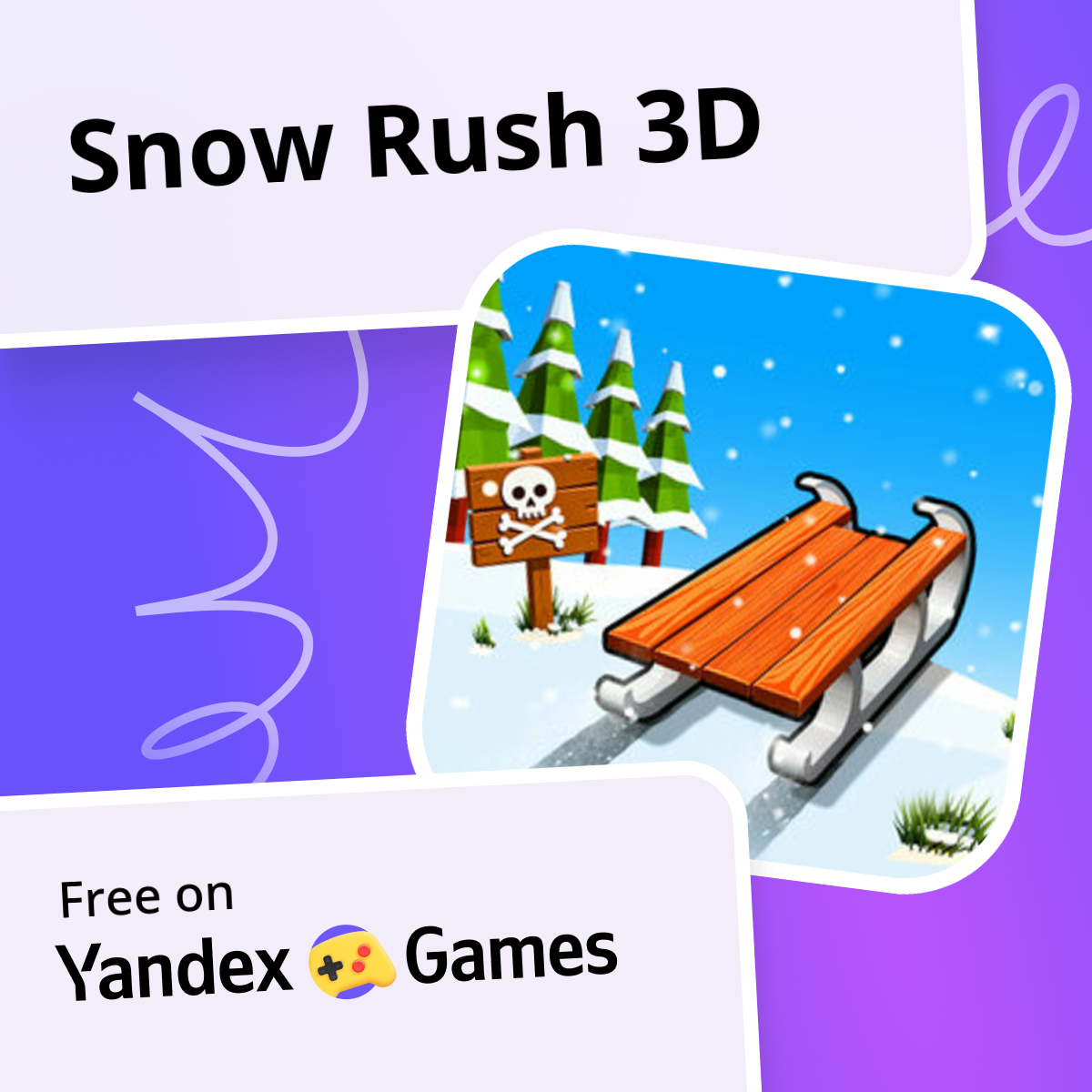 Snow Rush 3D (by gameVgames) - play online for free on Yandex Games