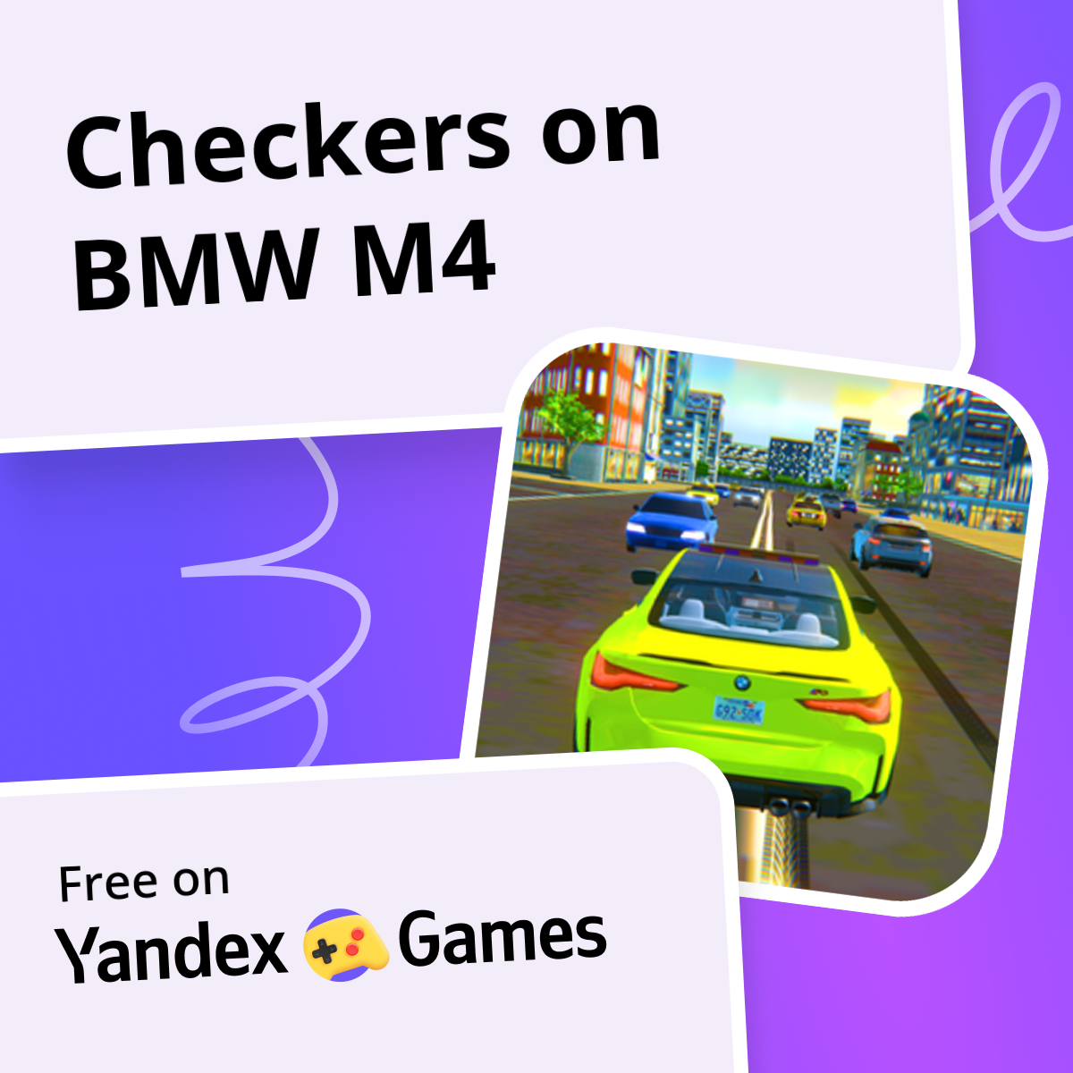 Checkers on BMW M4 - play online for free on Yandex Games