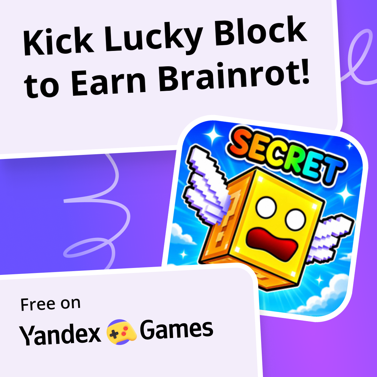 Kick Lucky Block to Earn Brainrot! - play online for free on Yandex Games