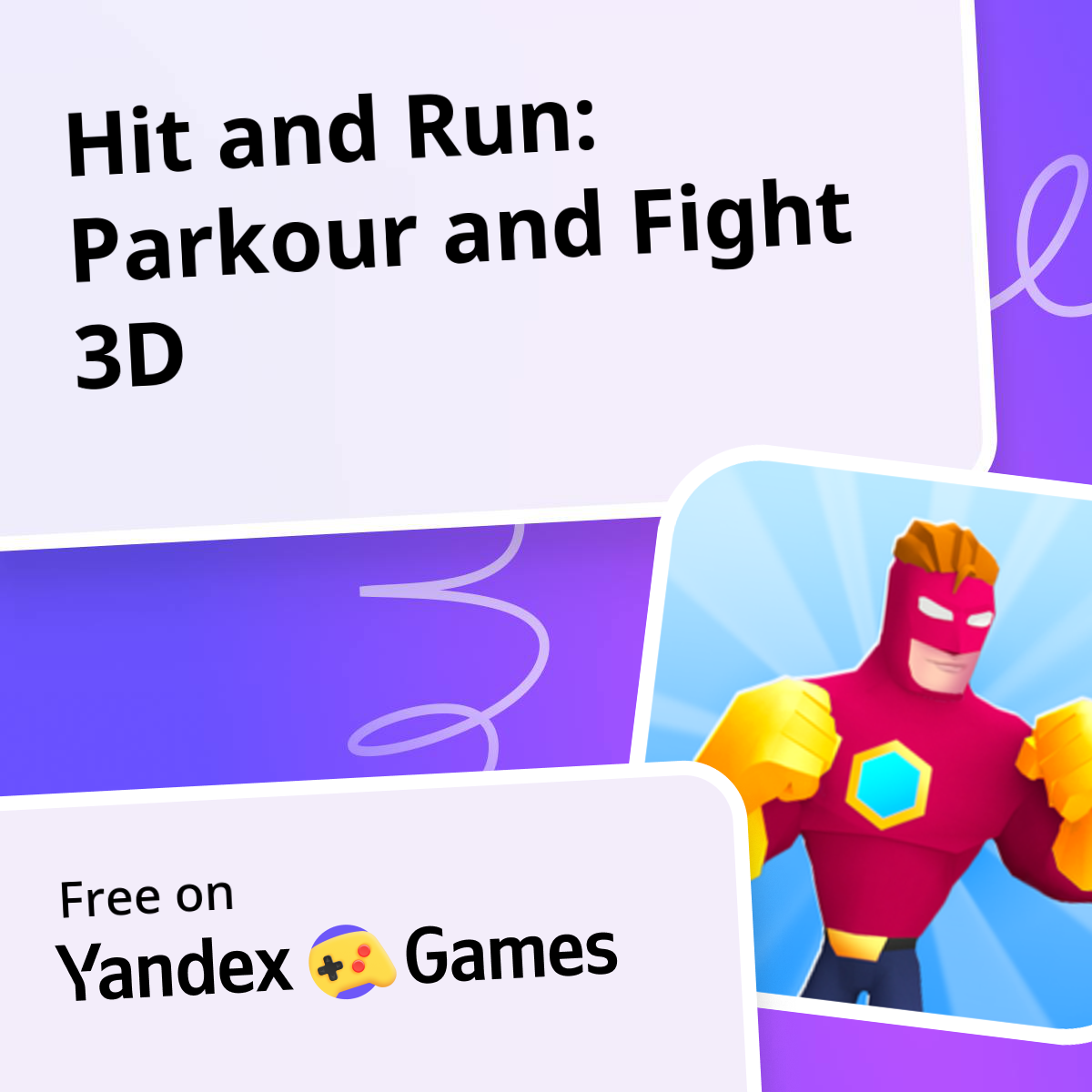 Hit and Run: Parkour and Fight 3D (توسط 4U Games)- بازی آنلاین به صورت رایگان در Yandex Games