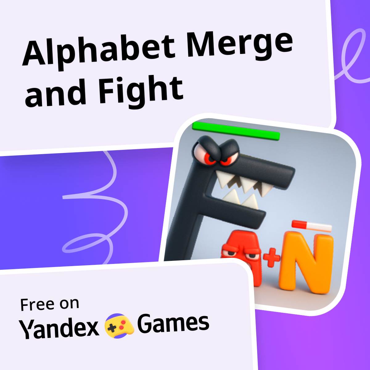 Alphabet Merge and Fight - play online for free on Yandex Games