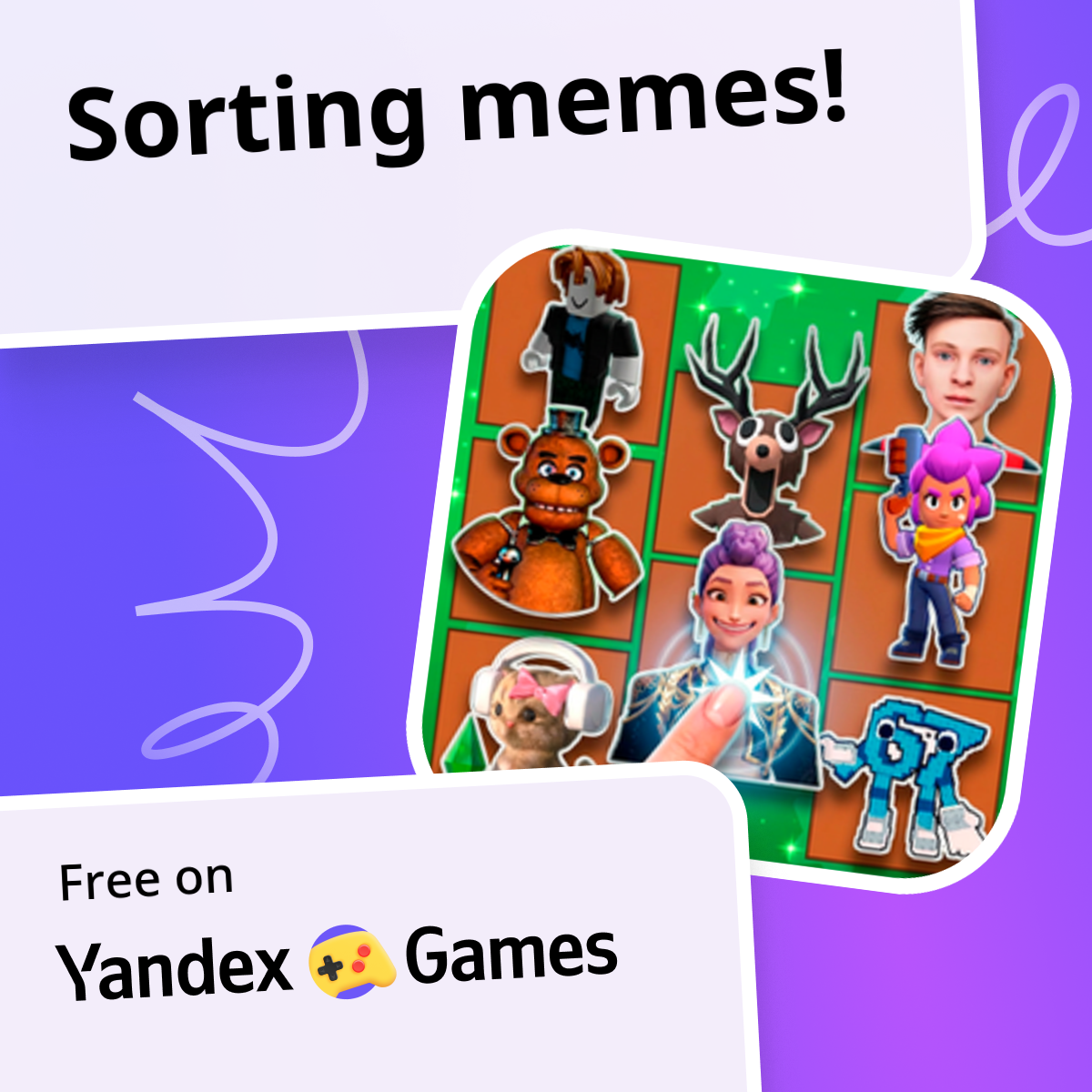Sorting memes! - play online for free on Yandex Games