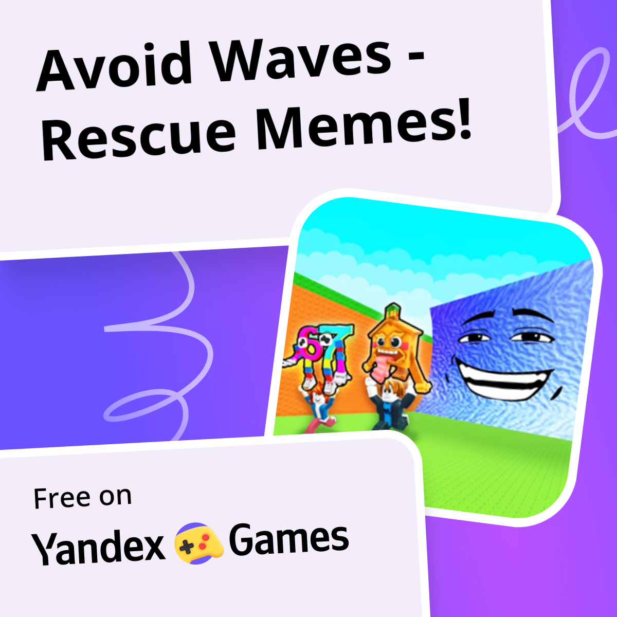 Avoid Waves - Rescue Memes! - play online for free on Yandex Games