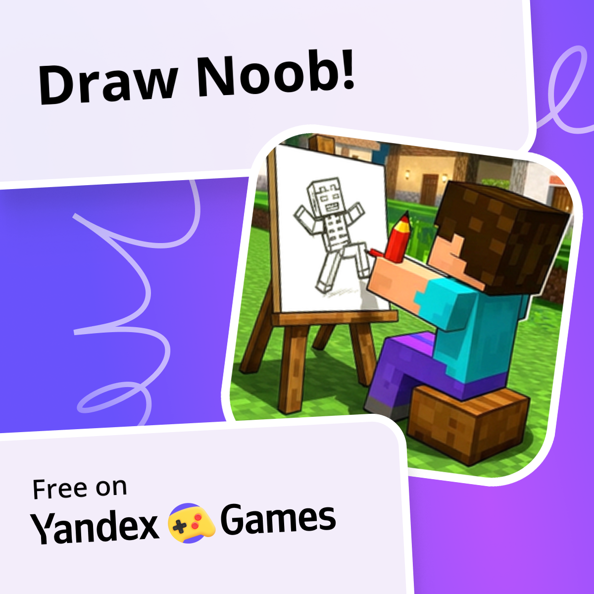 Draw Noob! (by knedge) - play online for free on Yandex Games