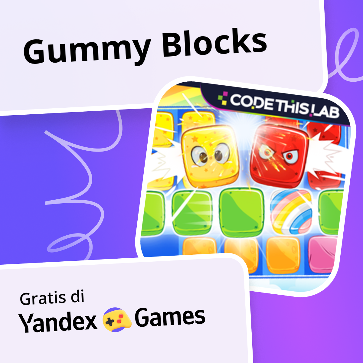 Gummy Blocks (oleh CodeThisLab)- mainkan online secara gratis di Yandex Games