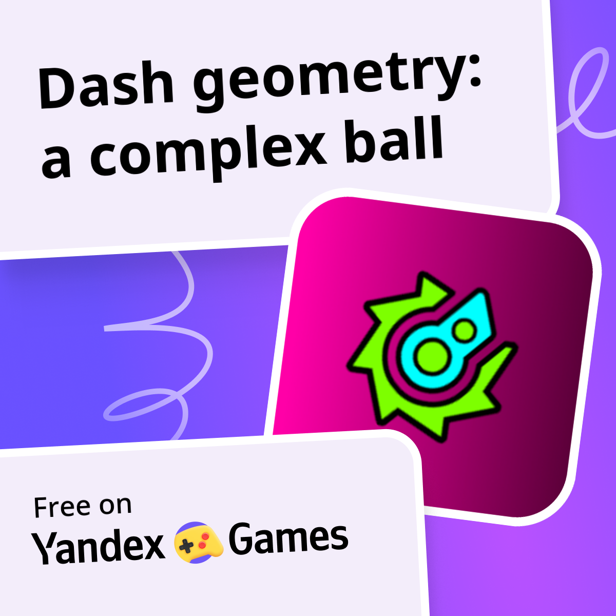 Dash geometry: a complex ball - play online for free on Yandex Games