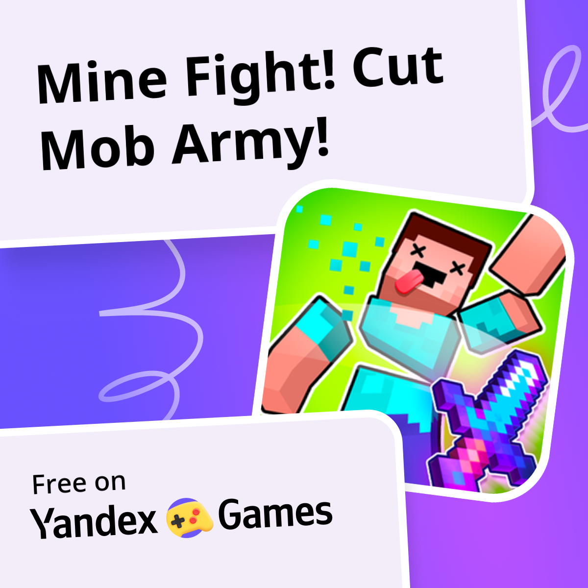 Mine Fight! Cut Mob Army! (by Eccentric) - play online for free on Yandex Games