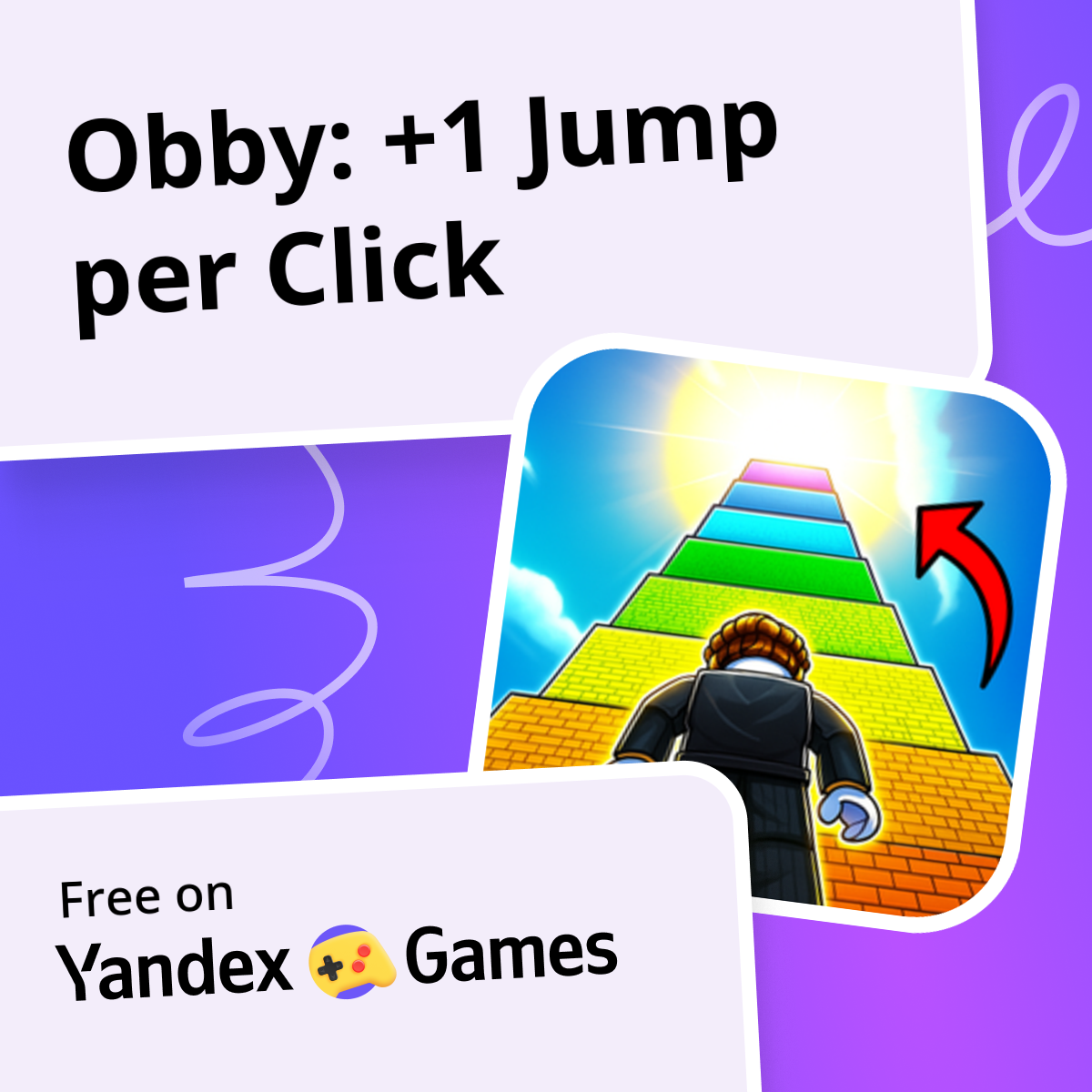 Obby: +1 Jump per Click (by liss48) - play online for free on Yandex Games