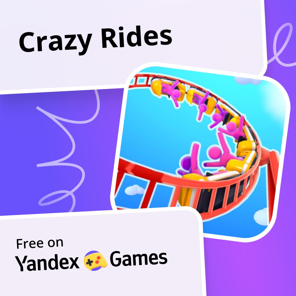 Crazy Rides (توسط HC Games)- بازی آنلاین به صورت رایگان در Yandex Games