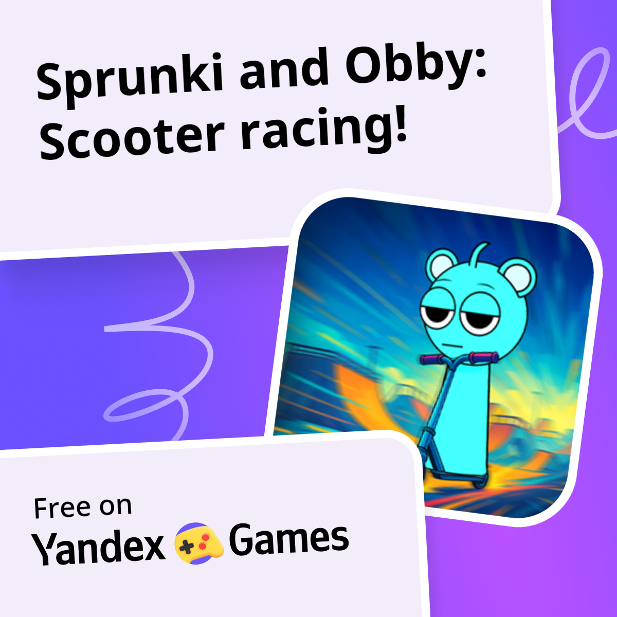 Sprunki and Obby: Scooter racing! (by pink4panther) - play online for ...