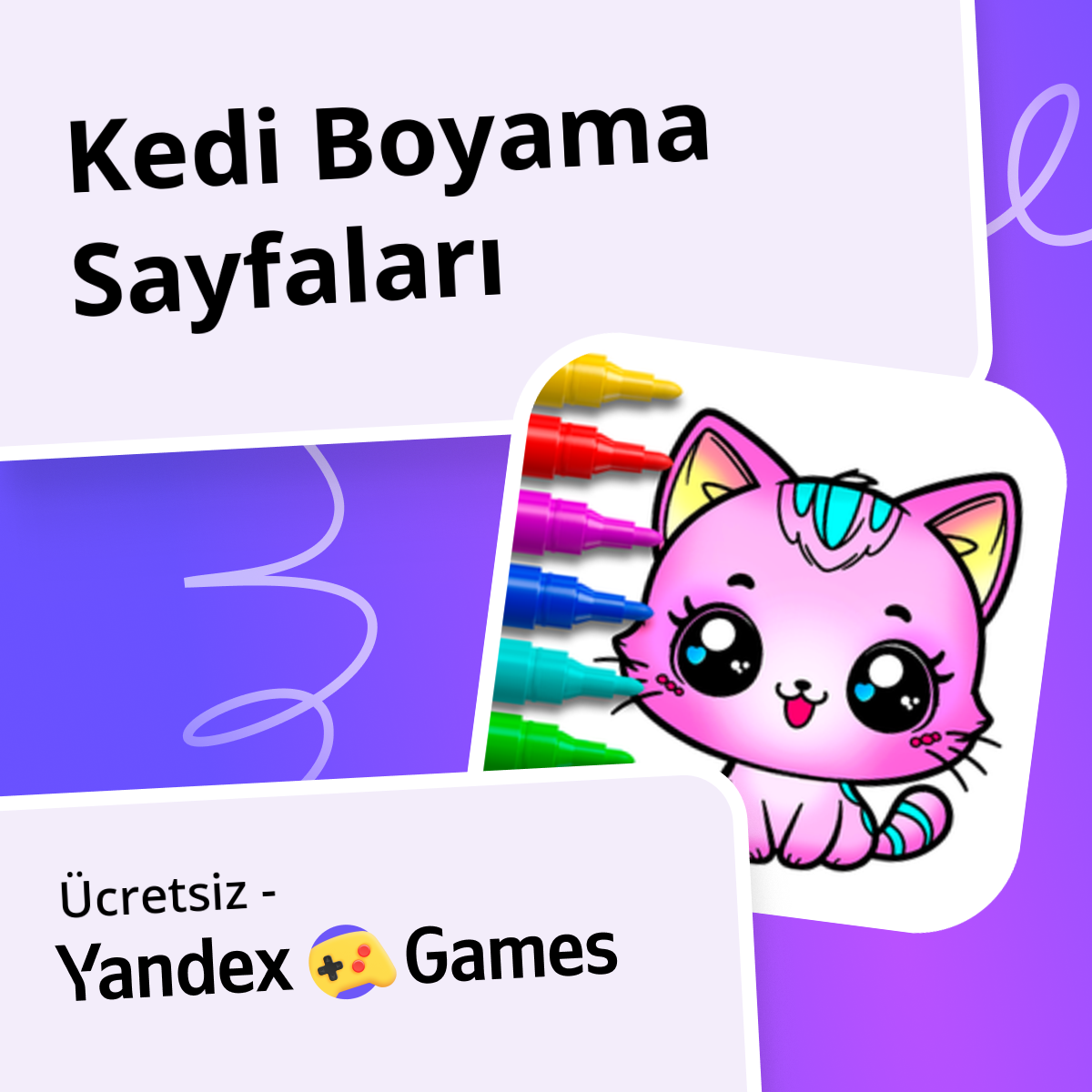 Kedi Boyama Sayfaları (Girls Games Puzzles'den) - Yandex Games ...
