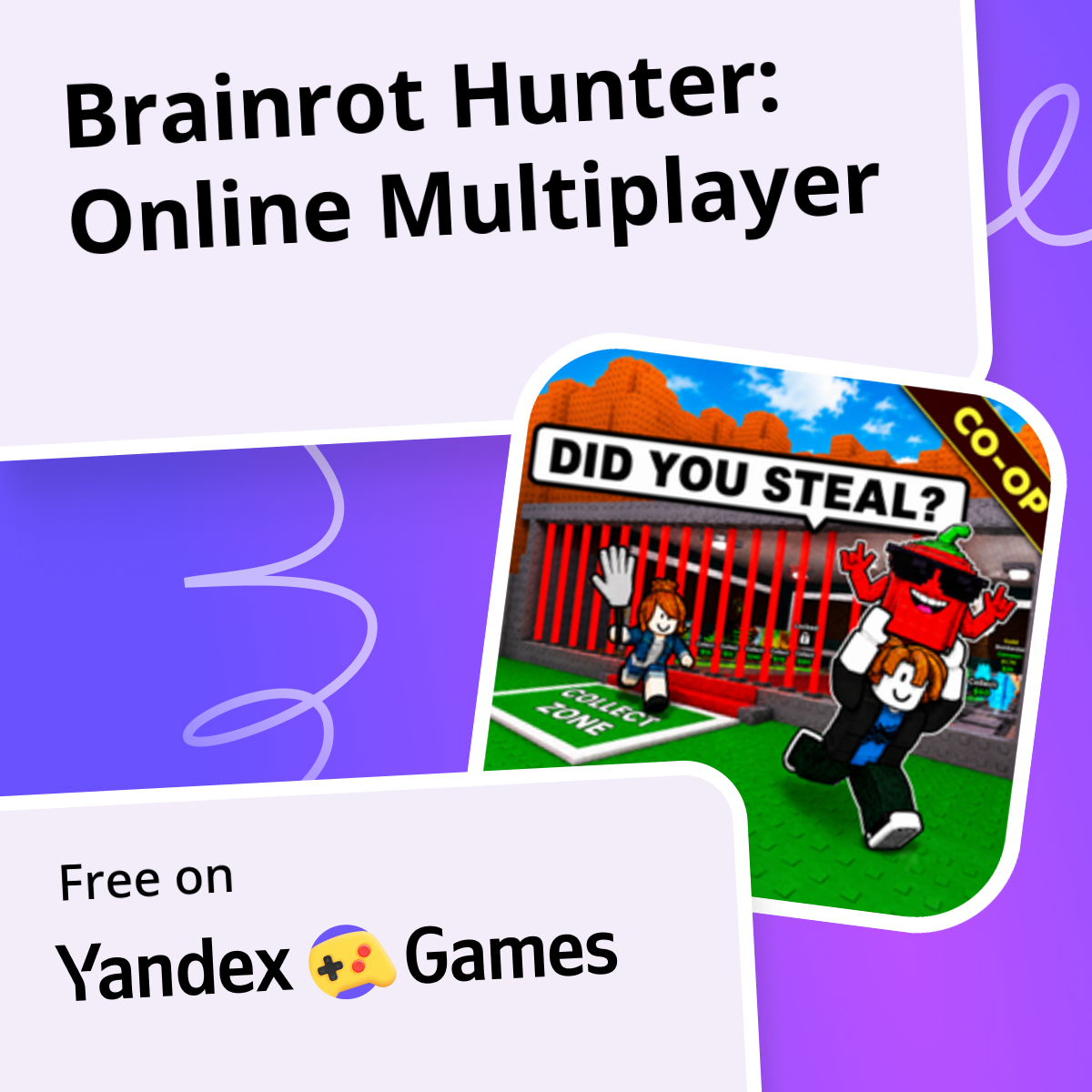 Brainrot Hunter: Online Multiplayer - play online for free on Yandex Games