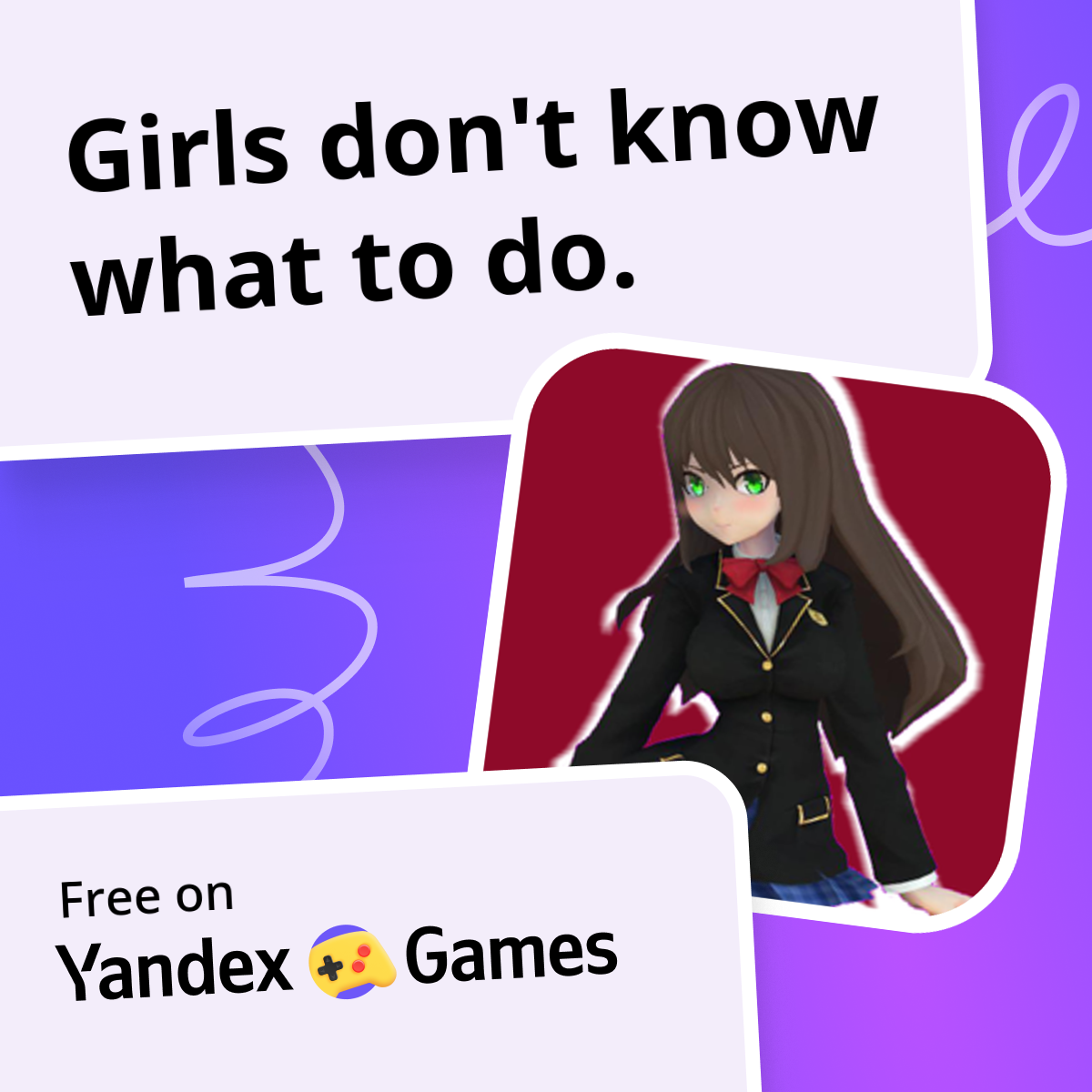 Girls don't know what to do. - play online for free on Yandex Games