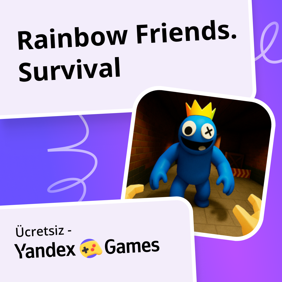 Rainbow Friends. Survival - oynayın Yandex Games üzerinde ücretsiz ...