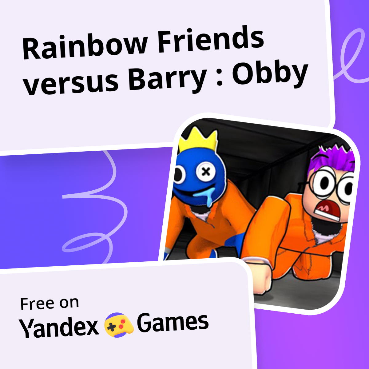 Rainbow Friends versus Barry : Obby (by TheHumanDungeon) - play online ...