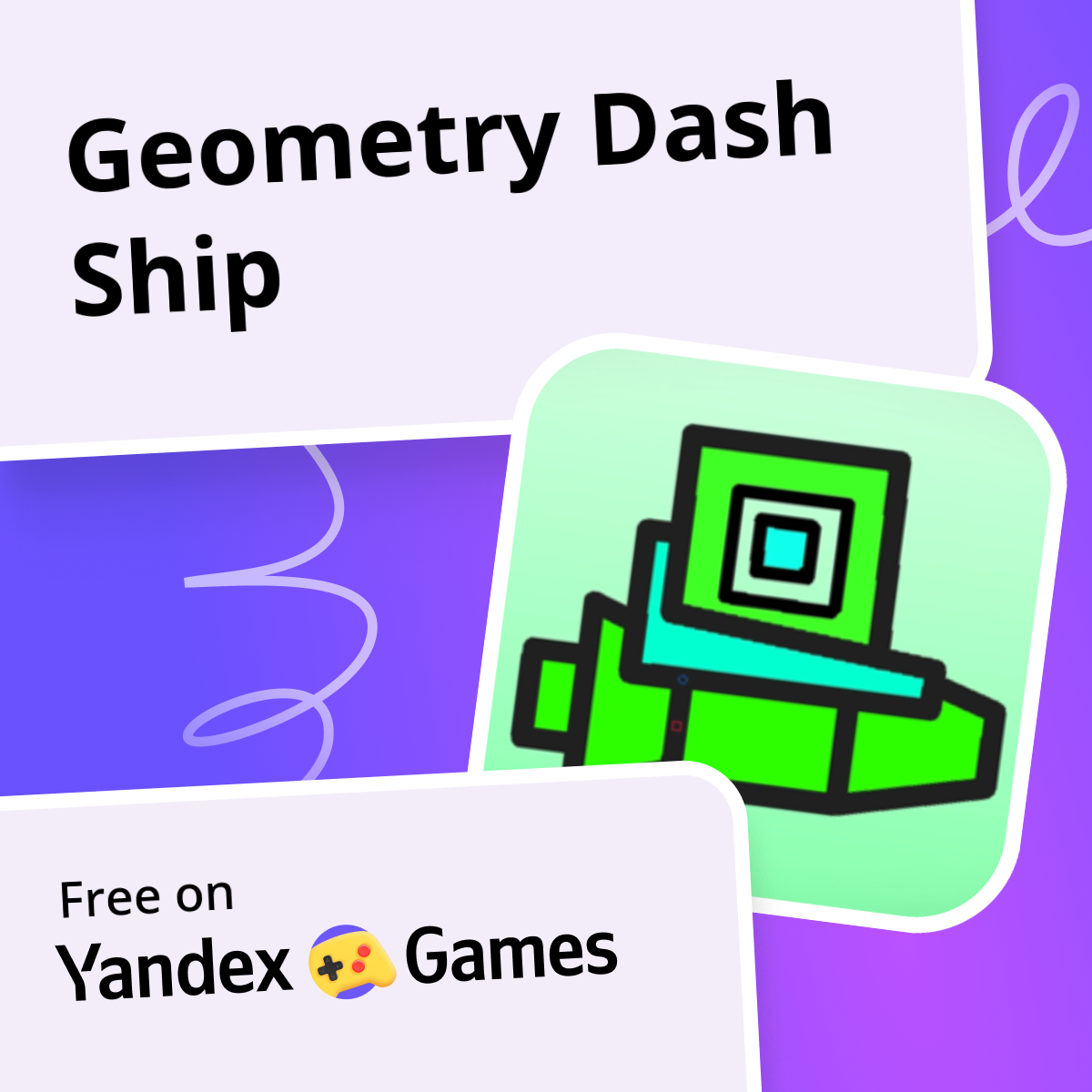 Geometry Dash Ship (by Abdimuratov) - play online for free on Yandex Games