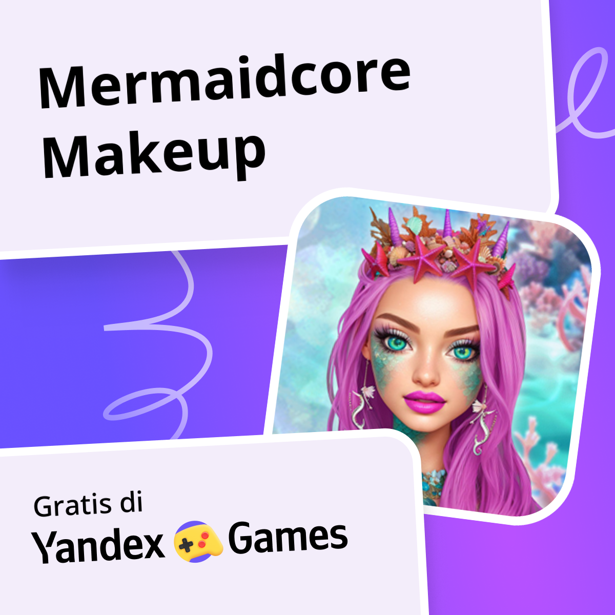 Mermaidcore Makeup - main online gratis di Yandex Games