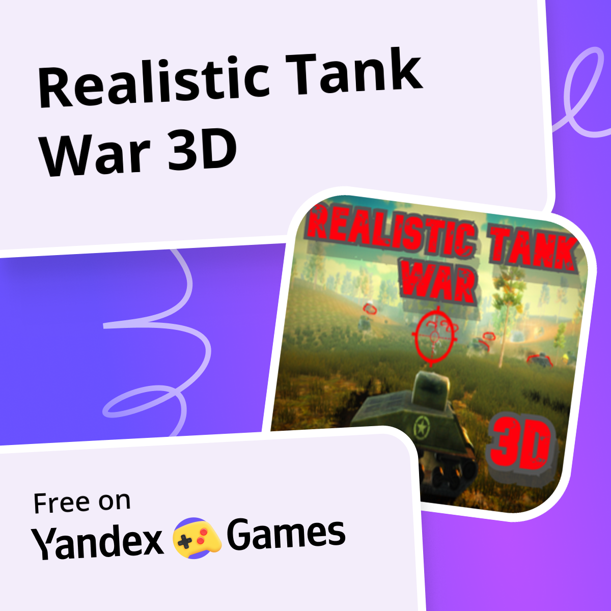 Realistic Tank War 3D - play online for free on Yandex Games