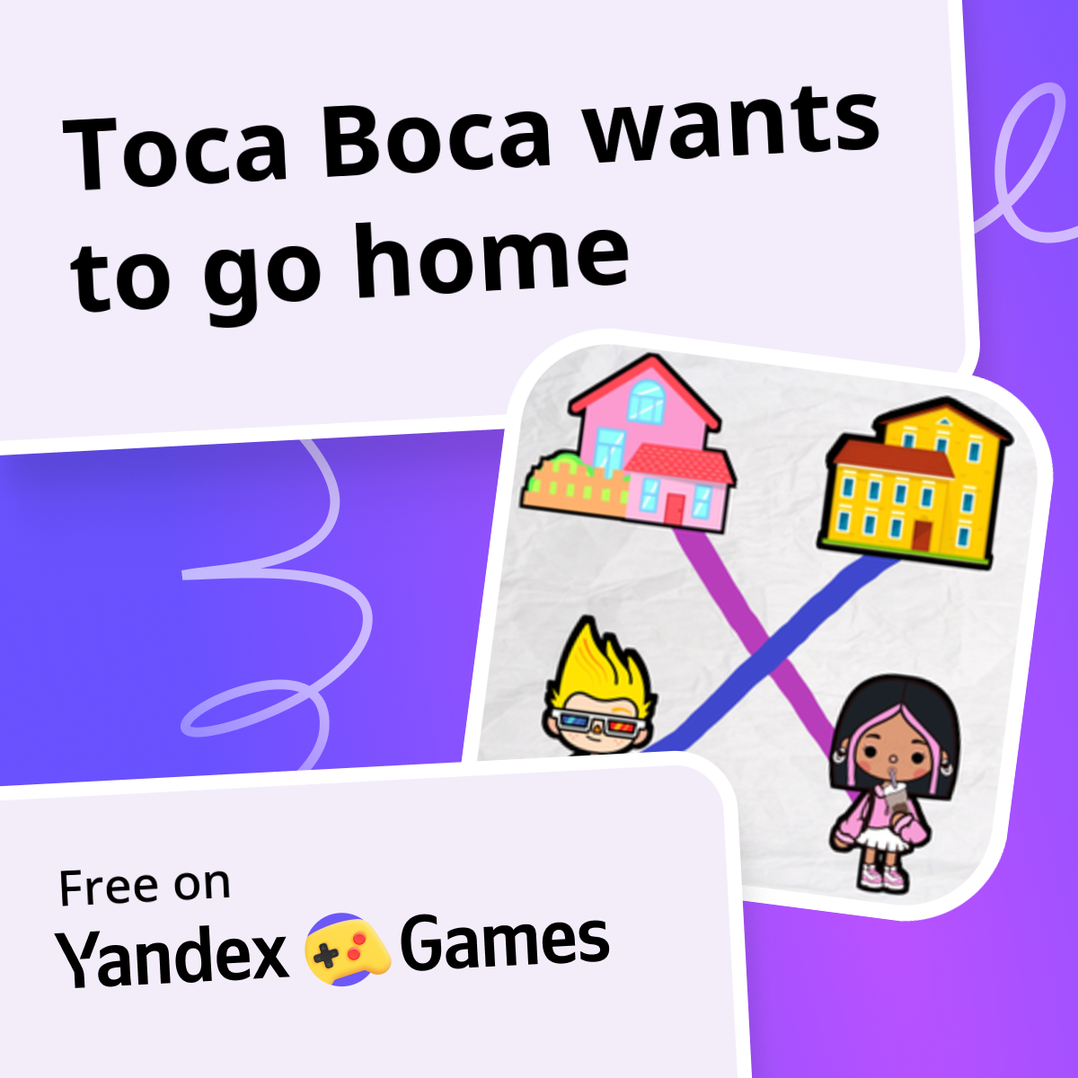 Toca Boca wants to go home - play online for free on Yandex Games