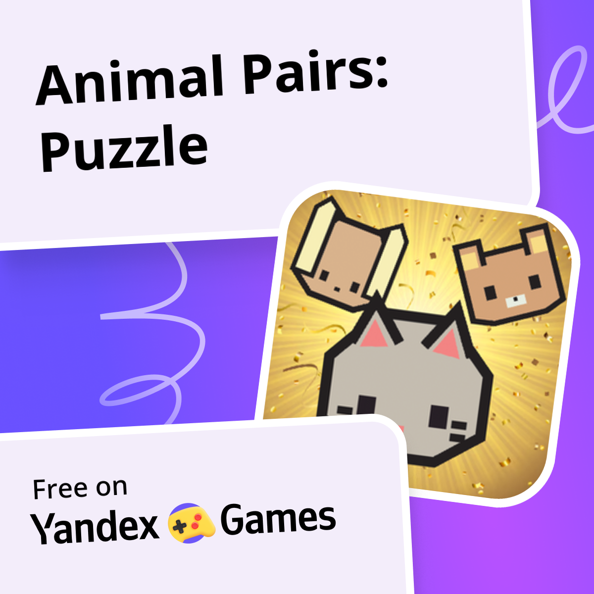 Animal Pairs: Puzzle (by GameTop) - play online for free on Yandex Games