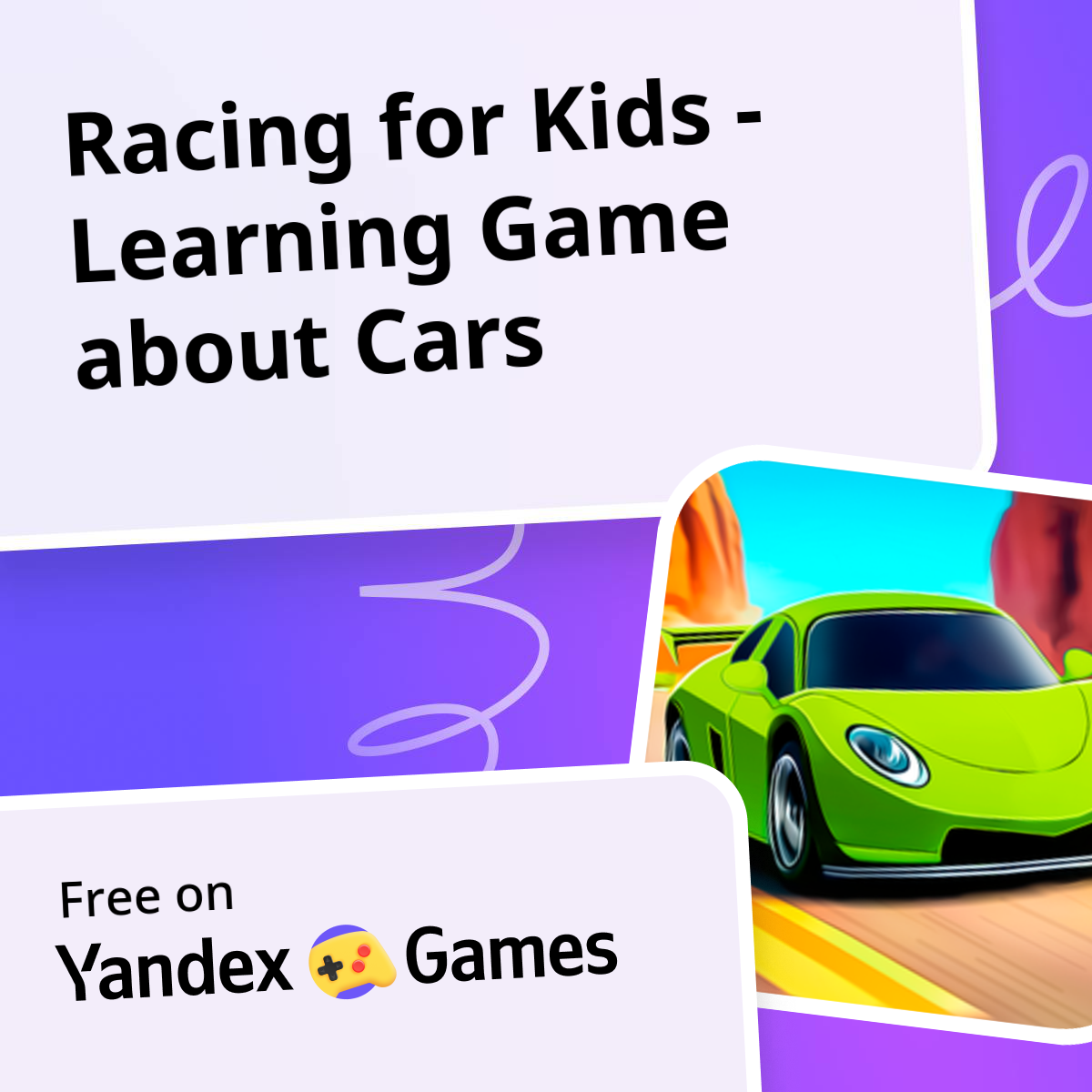 Racing for Kids - Learning Game about Cars (by WebGames) - play online ...