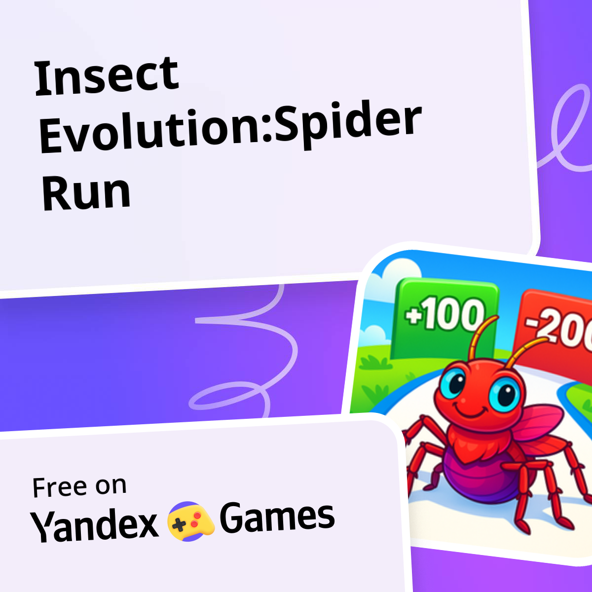 Insect Evolution:Spider Run (by GirlsBoysGame) - play online for free on Yandex Games