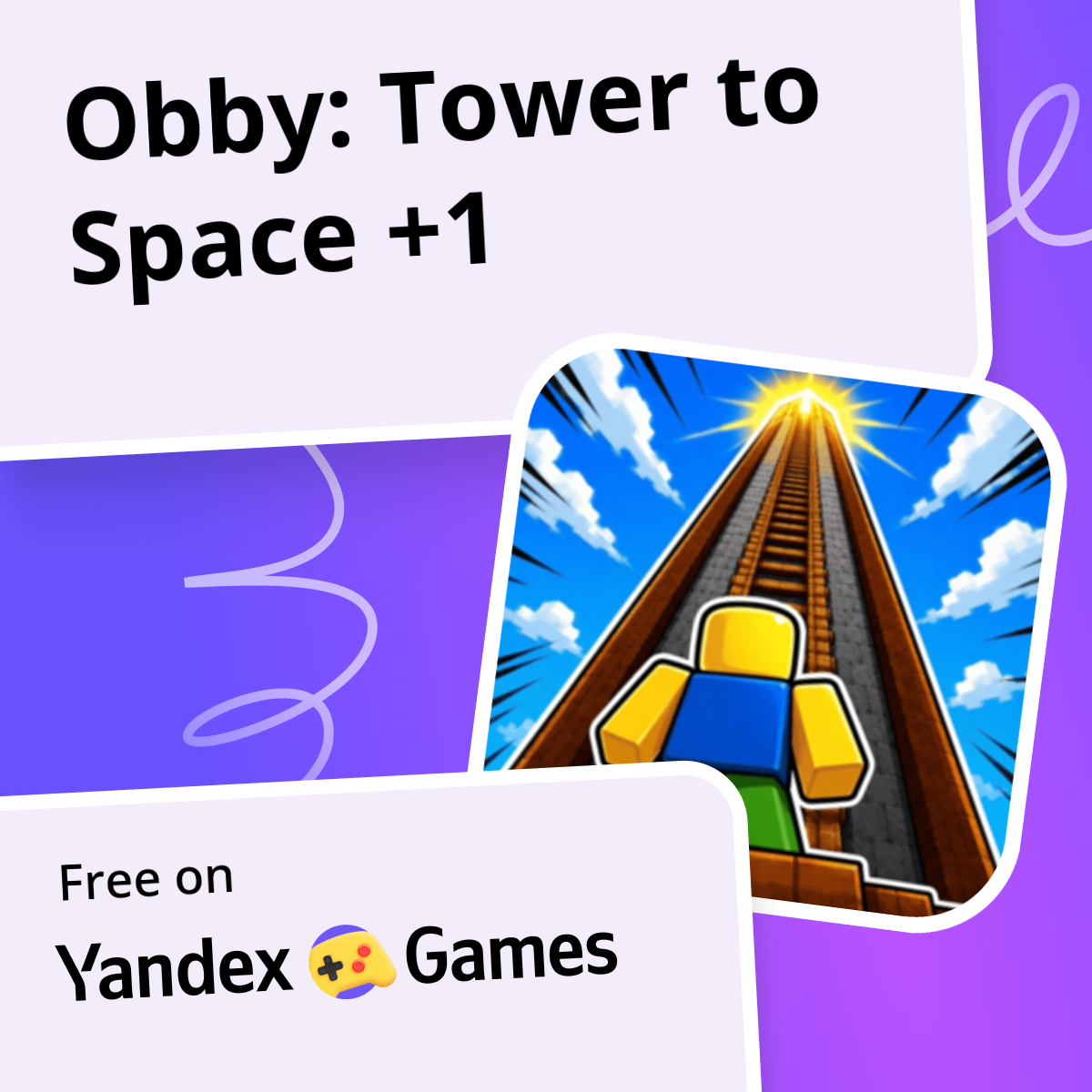 Obby: Tower to Space +1 - play online for free on Yandex Games