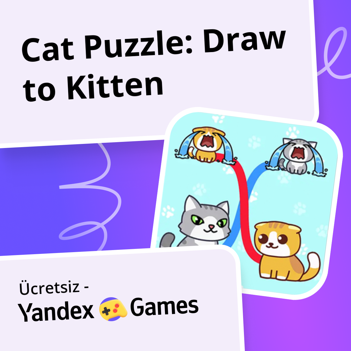 Cat Puzzle: Draw to Kitten (Smart Games'den) - Yandex Games servisinde ...