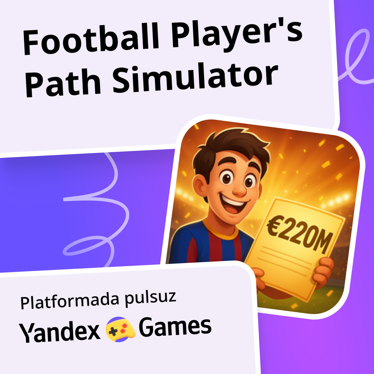 Football Player's Path Simulator - Yandex Games-də pulsuz onlayn oynayın