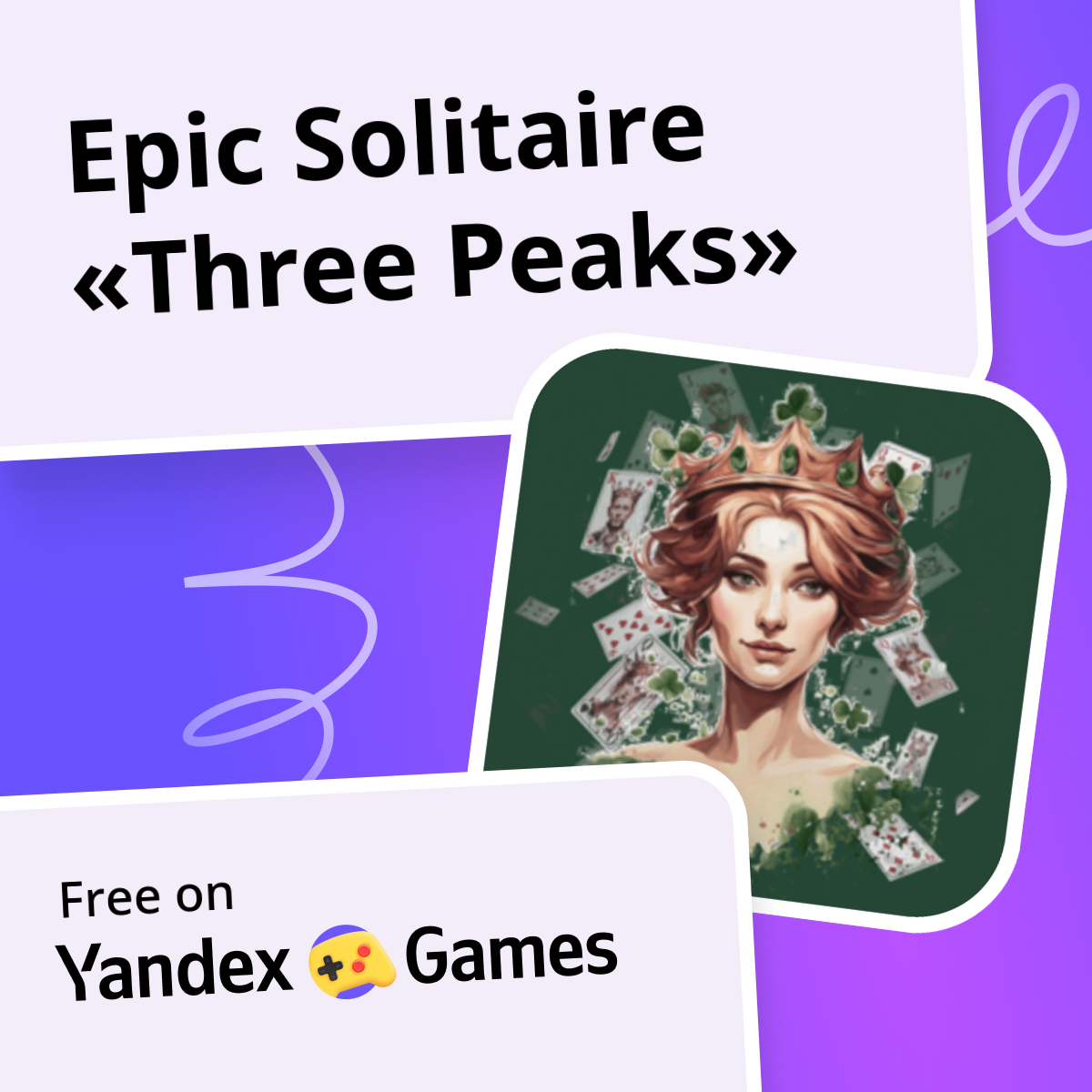 Epic Solitaire «Three Peaks» (by wareset) - play online for free on Yandex Games