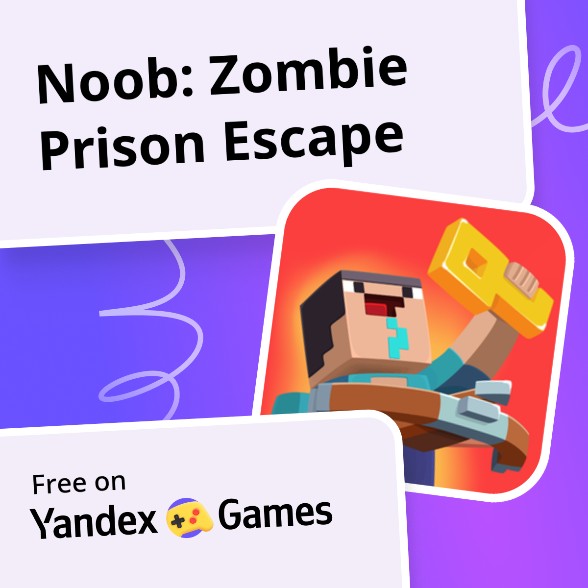 Noob: Zombie Prison Escape - play online for free on Yandex Games