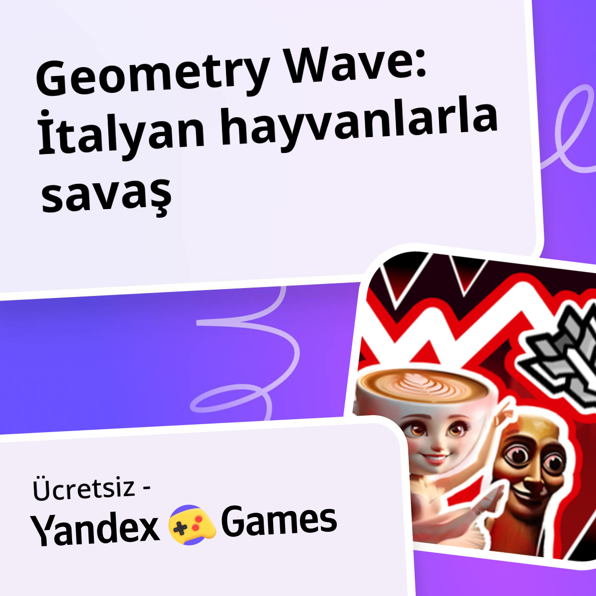 Geometry Wave: İtalyan hayvanlarla savaş - oynayın Yandex Games ...