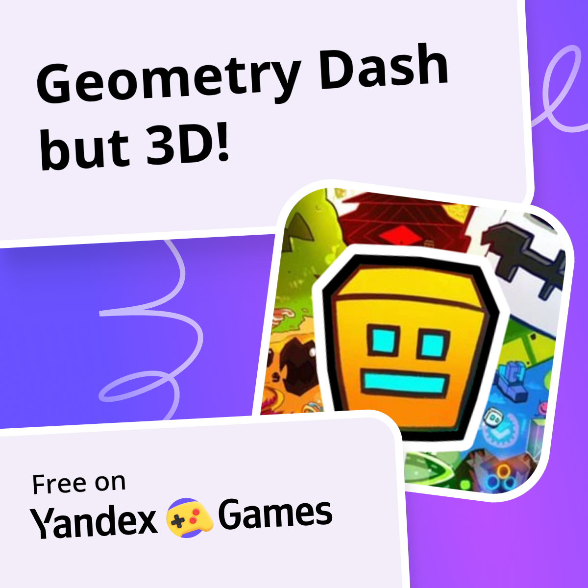 Geometry Dash but 3D! - play online for free on Yandex Games