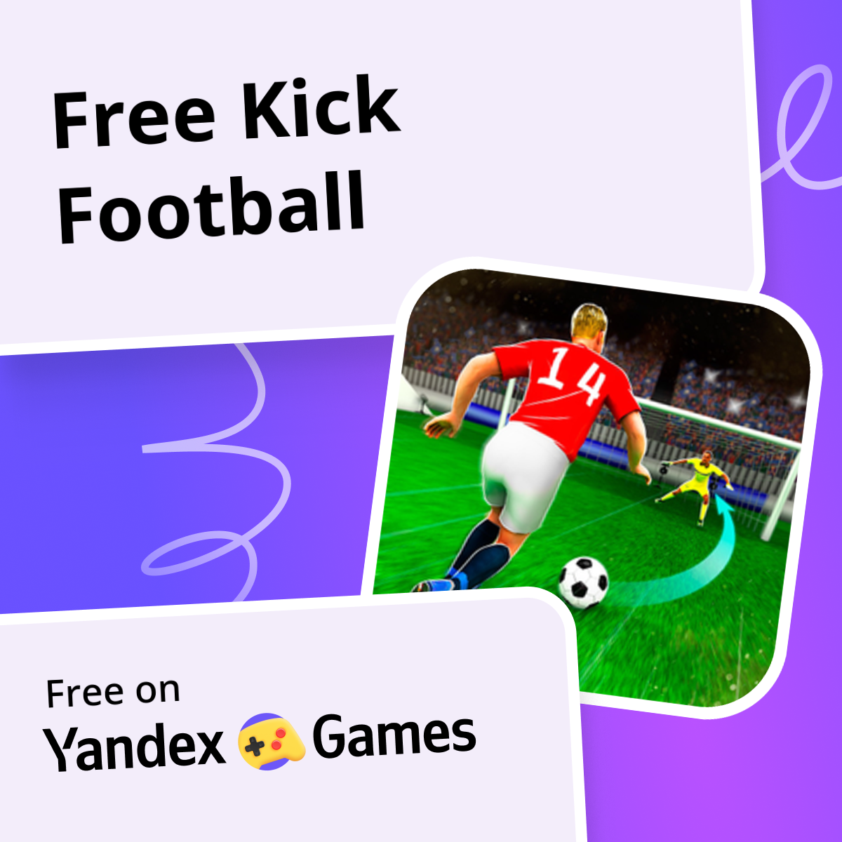 Free Kick Football (by bdeuxagames) - play online for free on Yandex Games