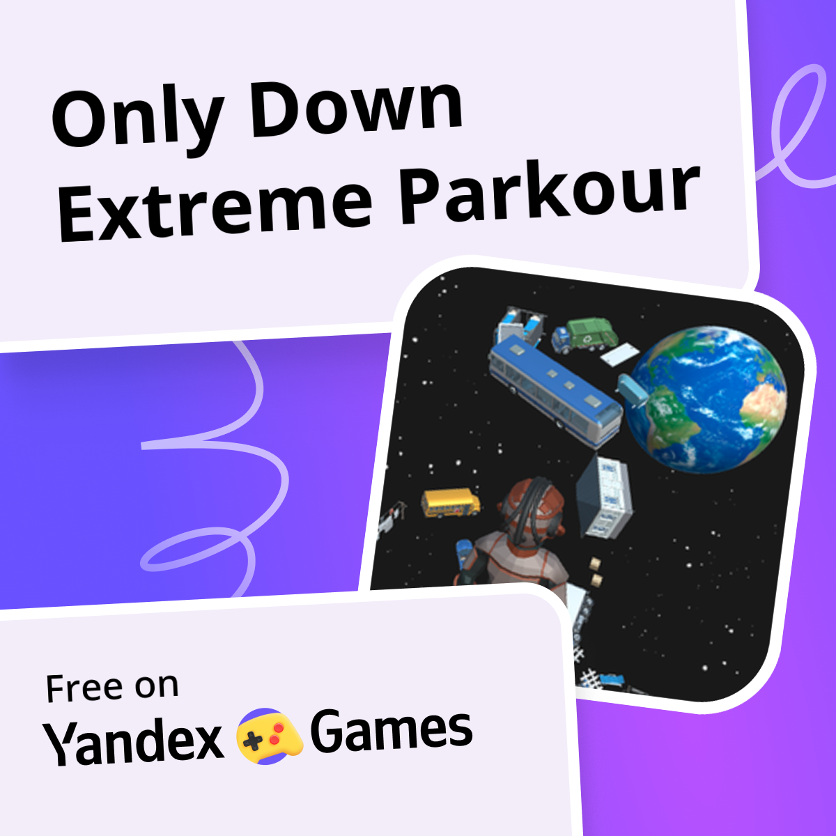 Only Down Extreme Parkour - play online for free on Yandex Games