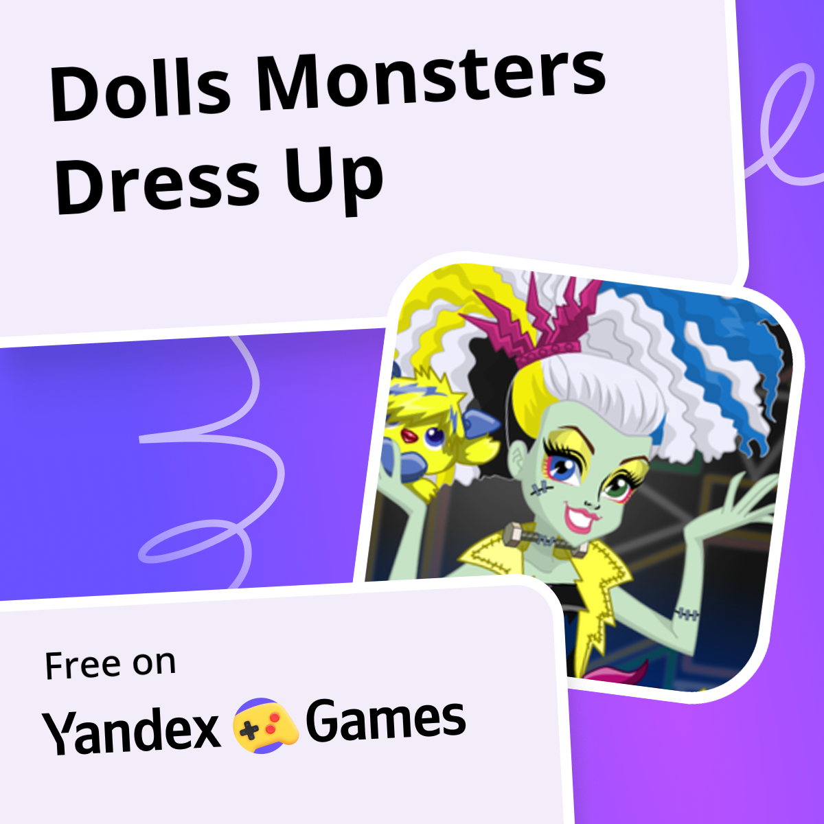 Dolls Monsters Dress Up - play online for free on Yandex Games