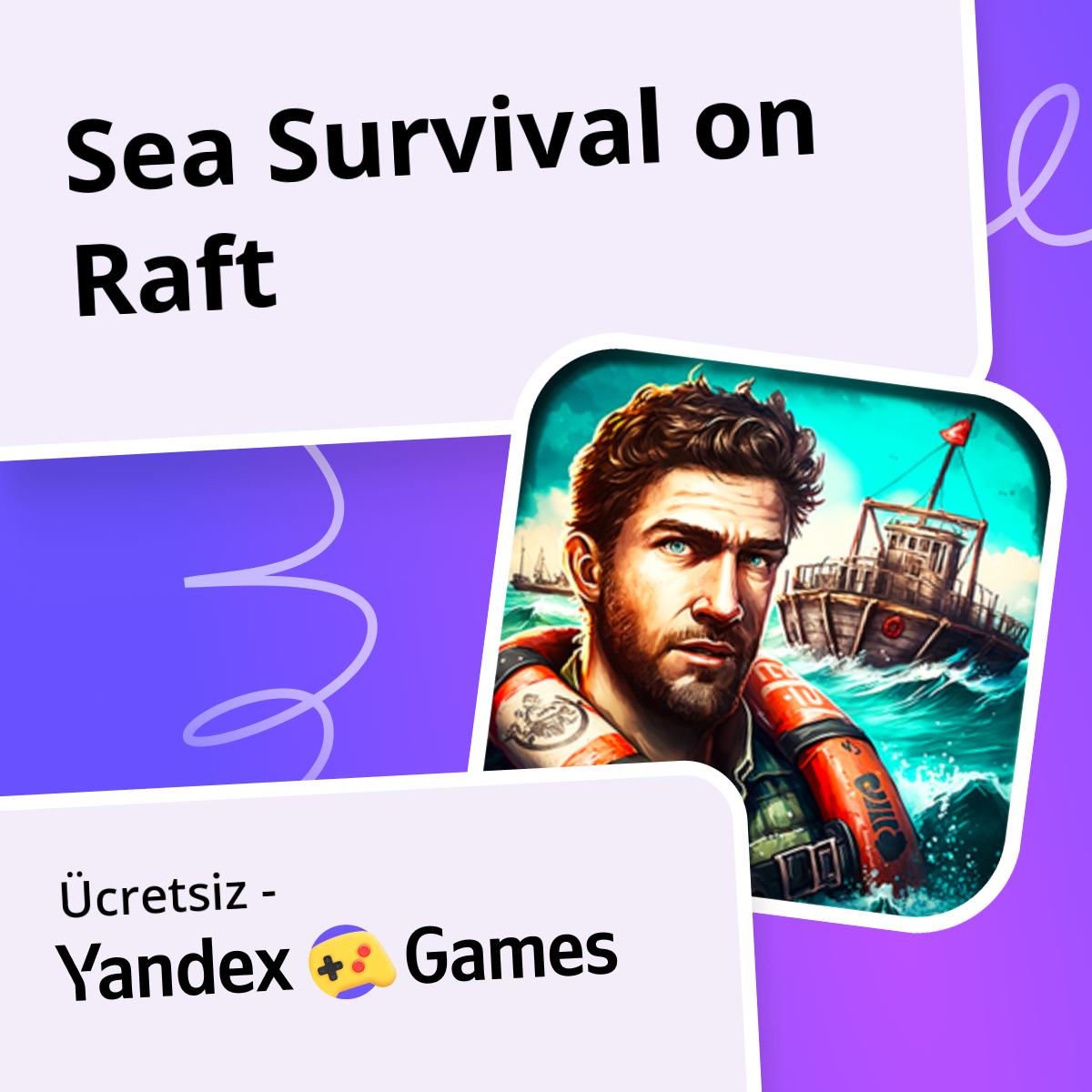 Sea Survival on Raft - oynayın Yandex Games üzerinde ücretsiz çevrimiçi