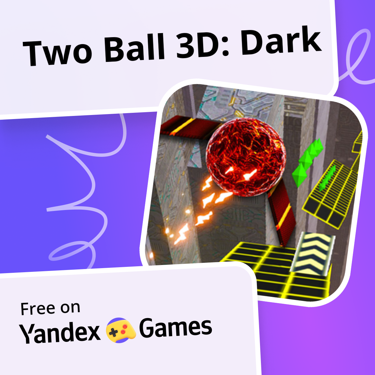 Two Ball 3D: Dark (by RHM Interactive) - play online for free on Yandex Games