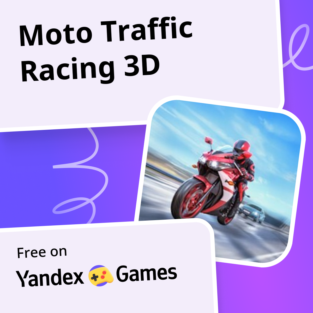 Moto Traffic Racing 3D - play online for free on Yandex Games