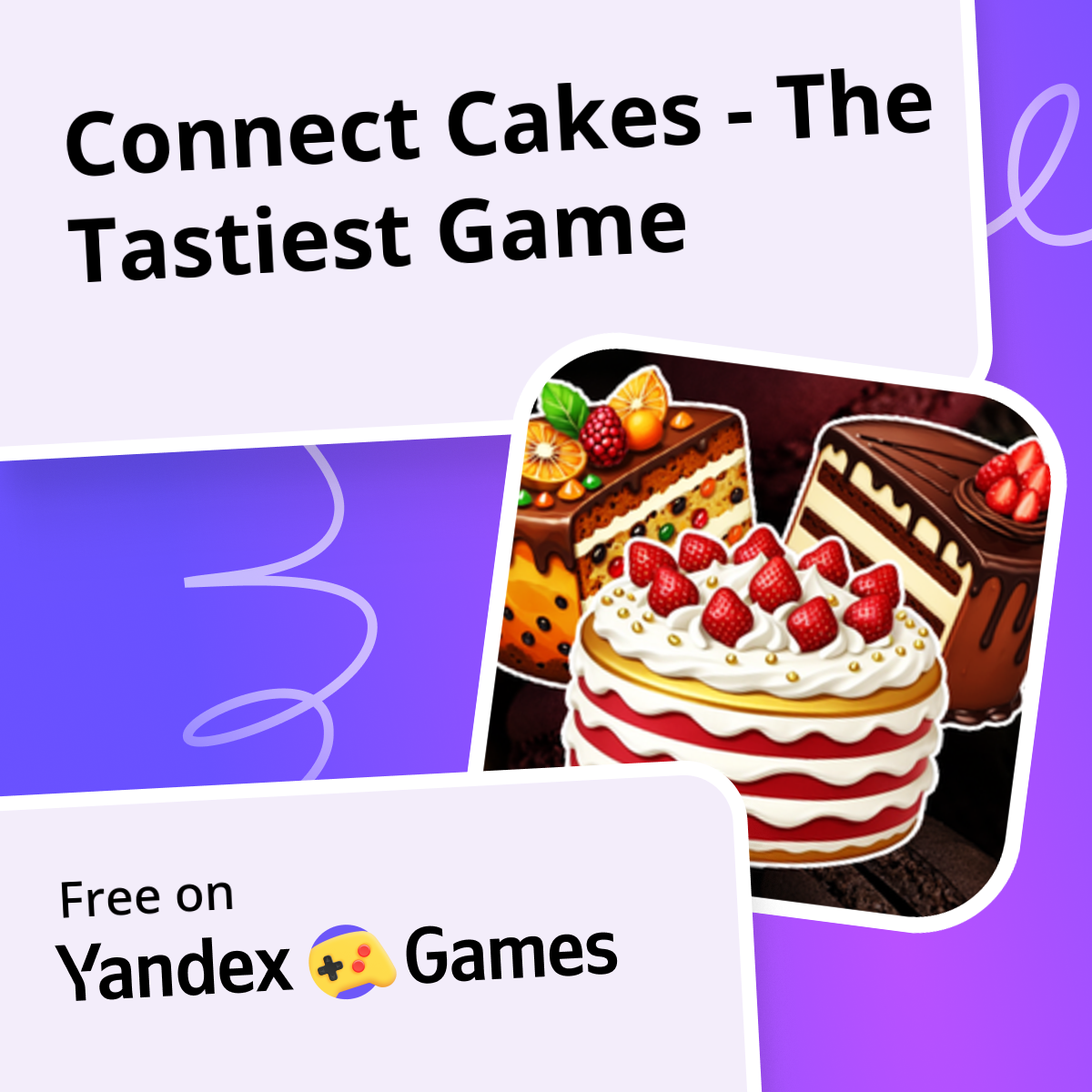 Connect Cakes - The Tastiest Game - play online for free on Yandex Games