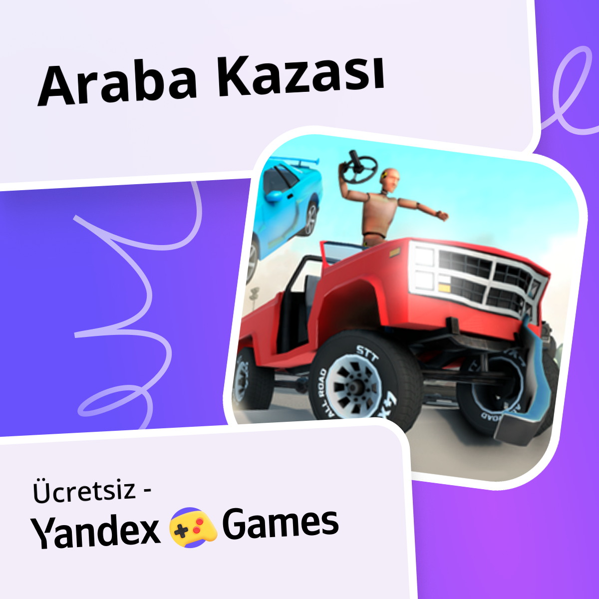 Araba Kazası - oynayın Yandex Games üzerinde ücretsiz çevrimiçi