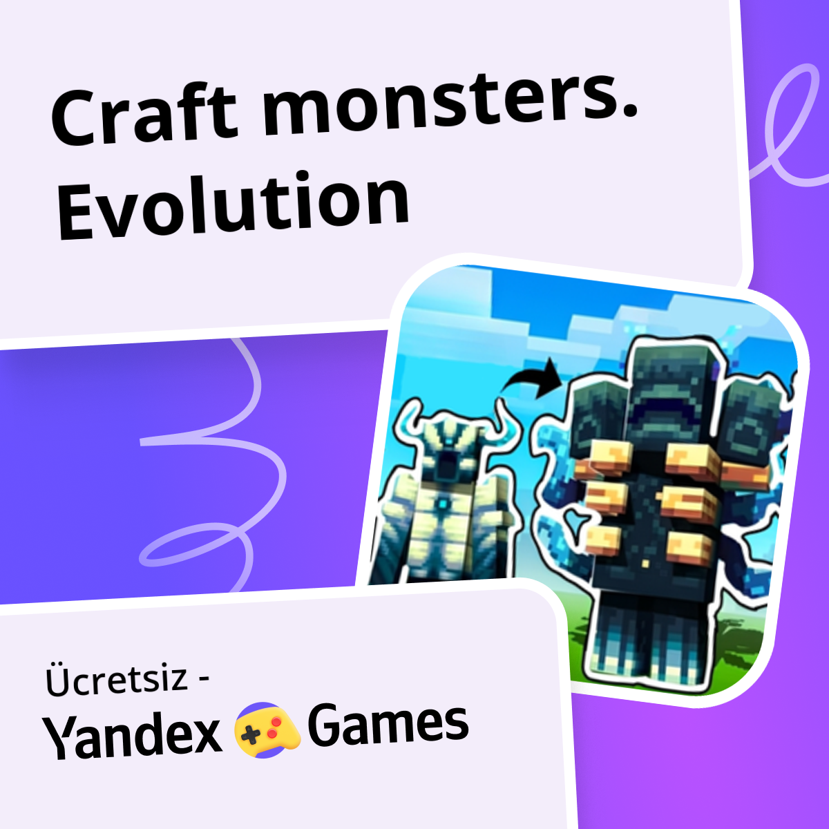Craft monsters. Evolution (PLOV'den) - Yandex Games servisinde ücretsiz ...