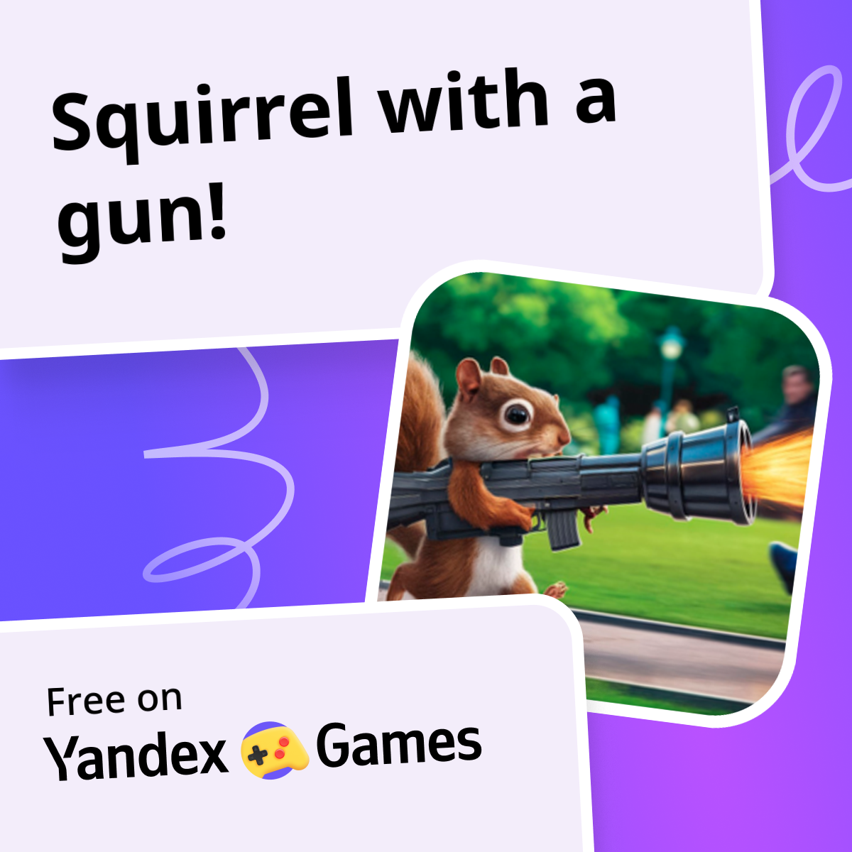 Squirrel with a gun! - play online for free on Yandex Games