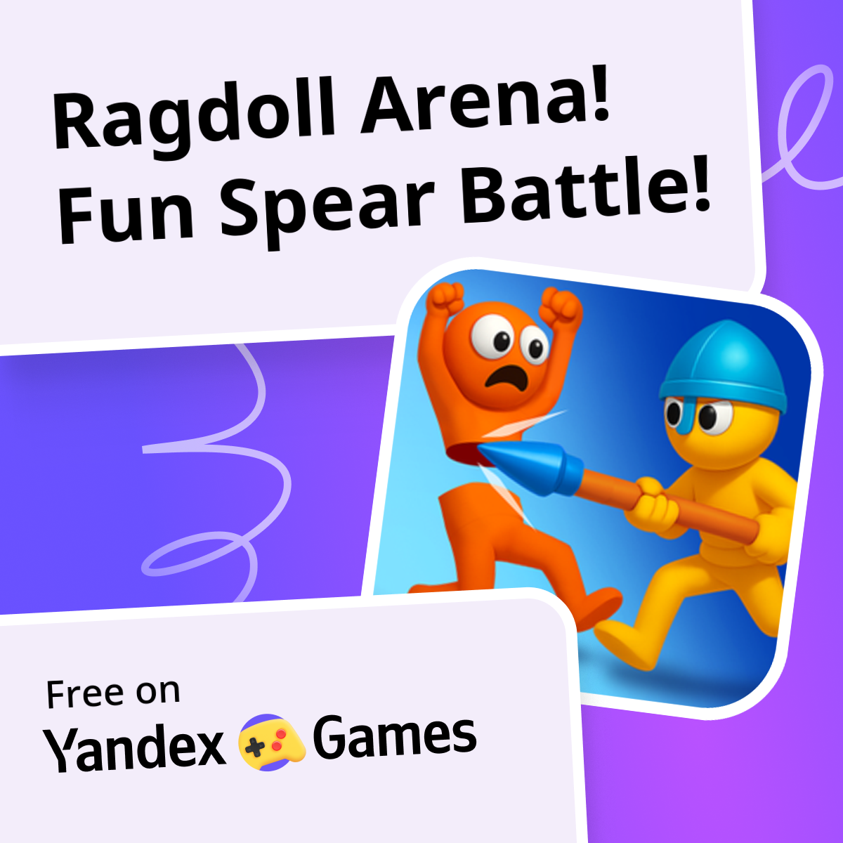 Ragdoll Arena! Fun Spear Battle! - play online for free on Yandex Games