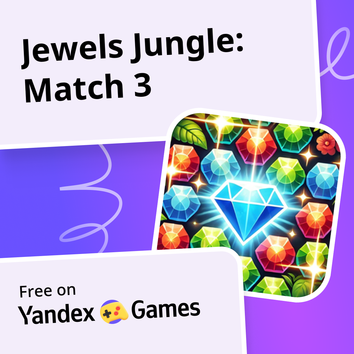 Jewels Jungle: Match 3 (by BBAGAMES) - play online for free on Yandex Games