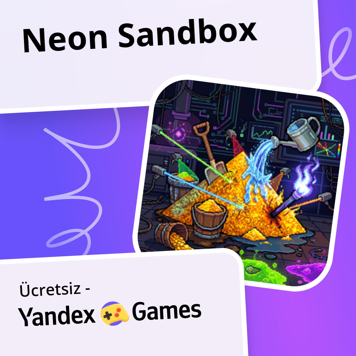 Neon Sandbox - oynayın Yandex Games üzerinde ücretsiz çevrimiçi